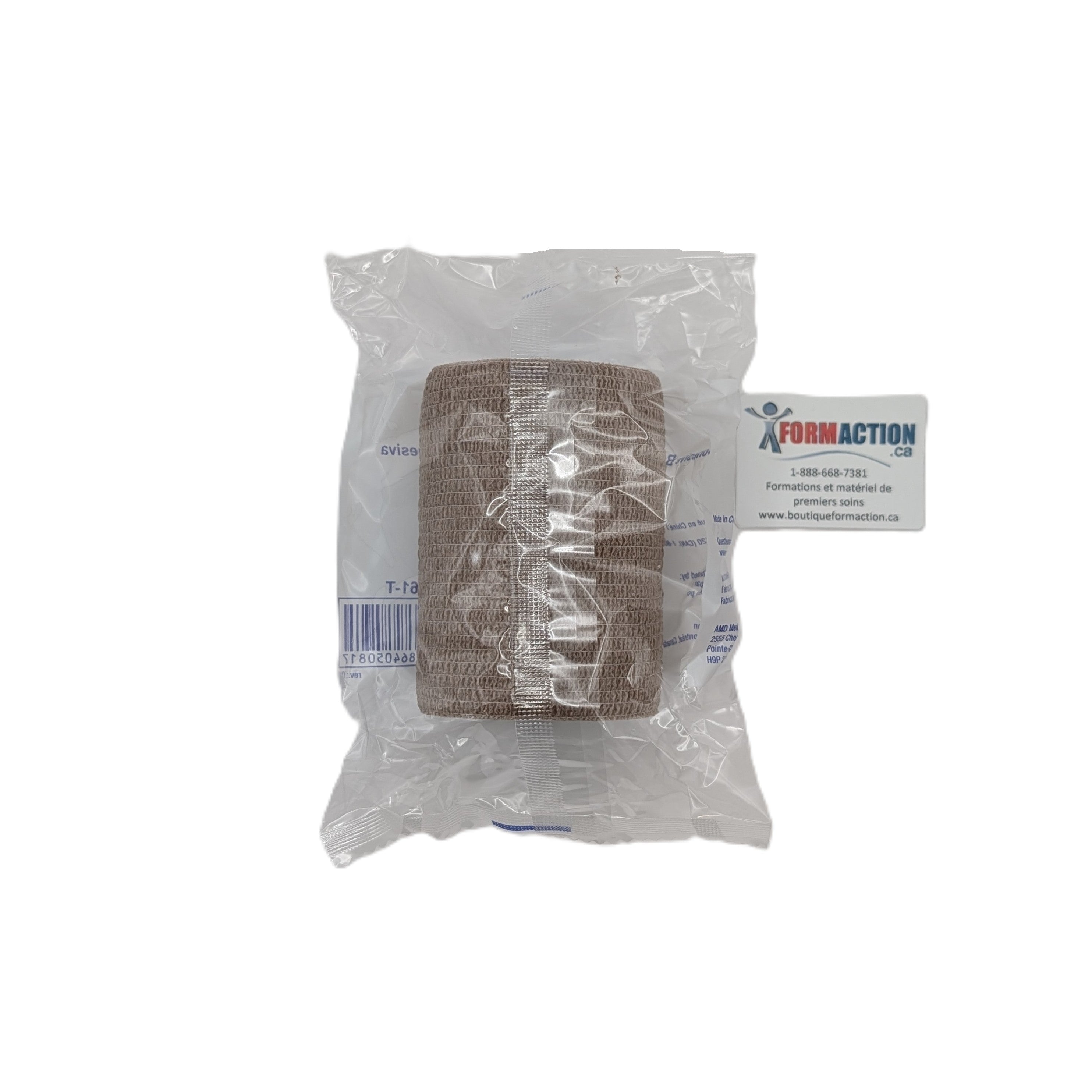 Bandage Cohésif Style SENSIWRAP BEIGE 3 po - 7.6 cm x 4.6 m – Formaction